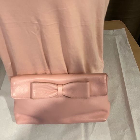 Bags | Rose Color Leather Bag Clutch | Poshmark